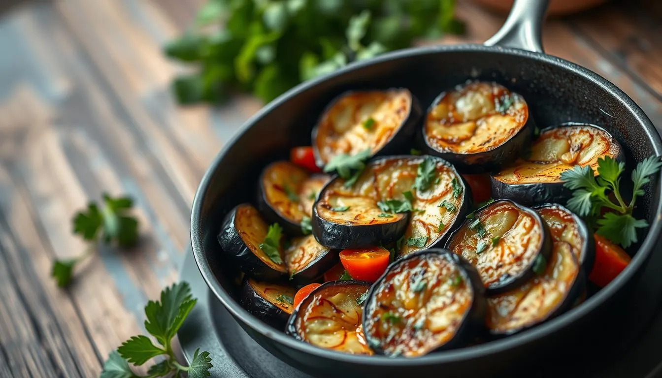 Einfache Auberginen Rezepte für die Pfanne