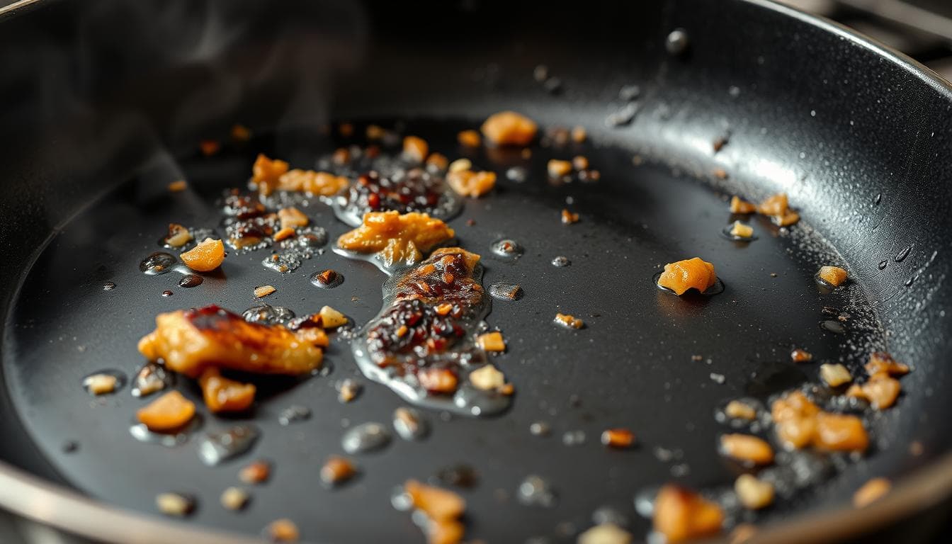 Warum klebt mein Essen in der Pfanne an?